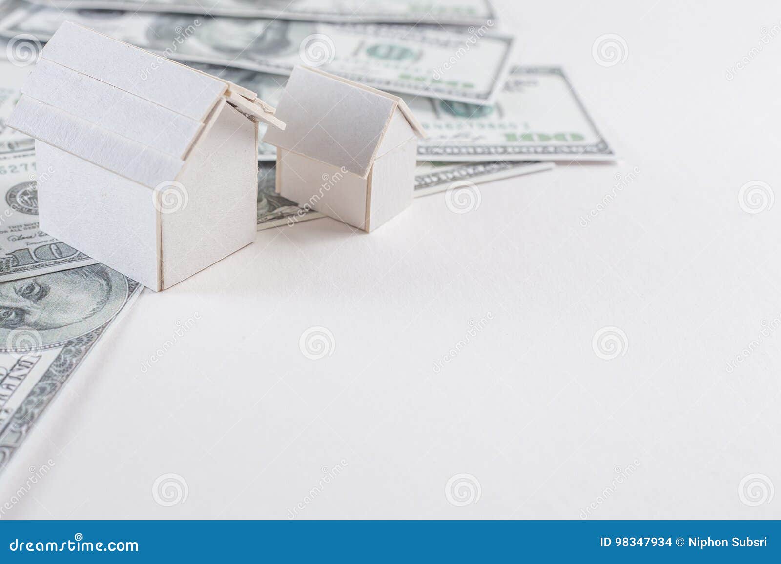 Building White Paper House Image Idea Stock Photo - Image of pattern ...