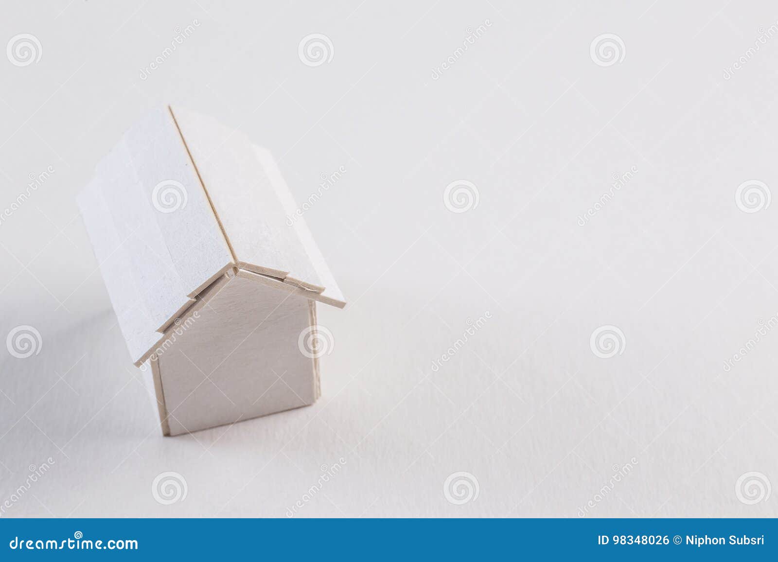 Building White Paper House Image Idea Stock Photo - Image of building ...
