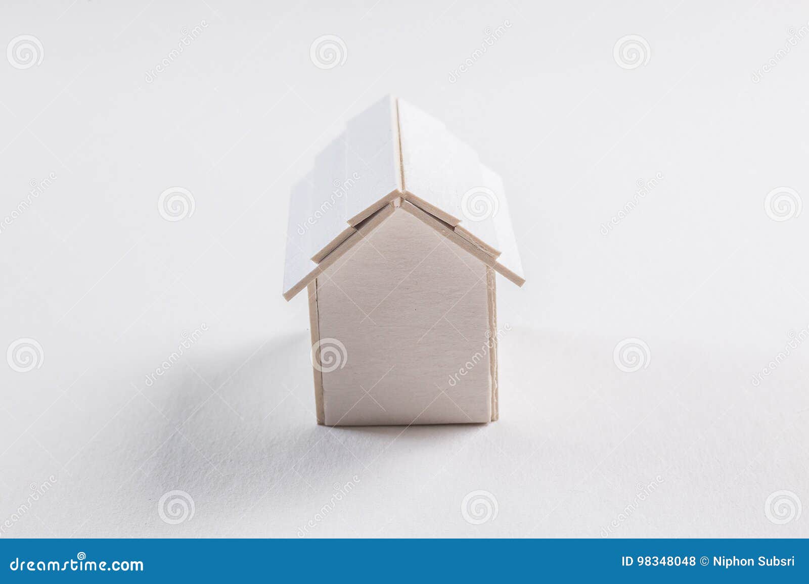 Building White Paper House Image Idea Stock Photo - Image of estate ...