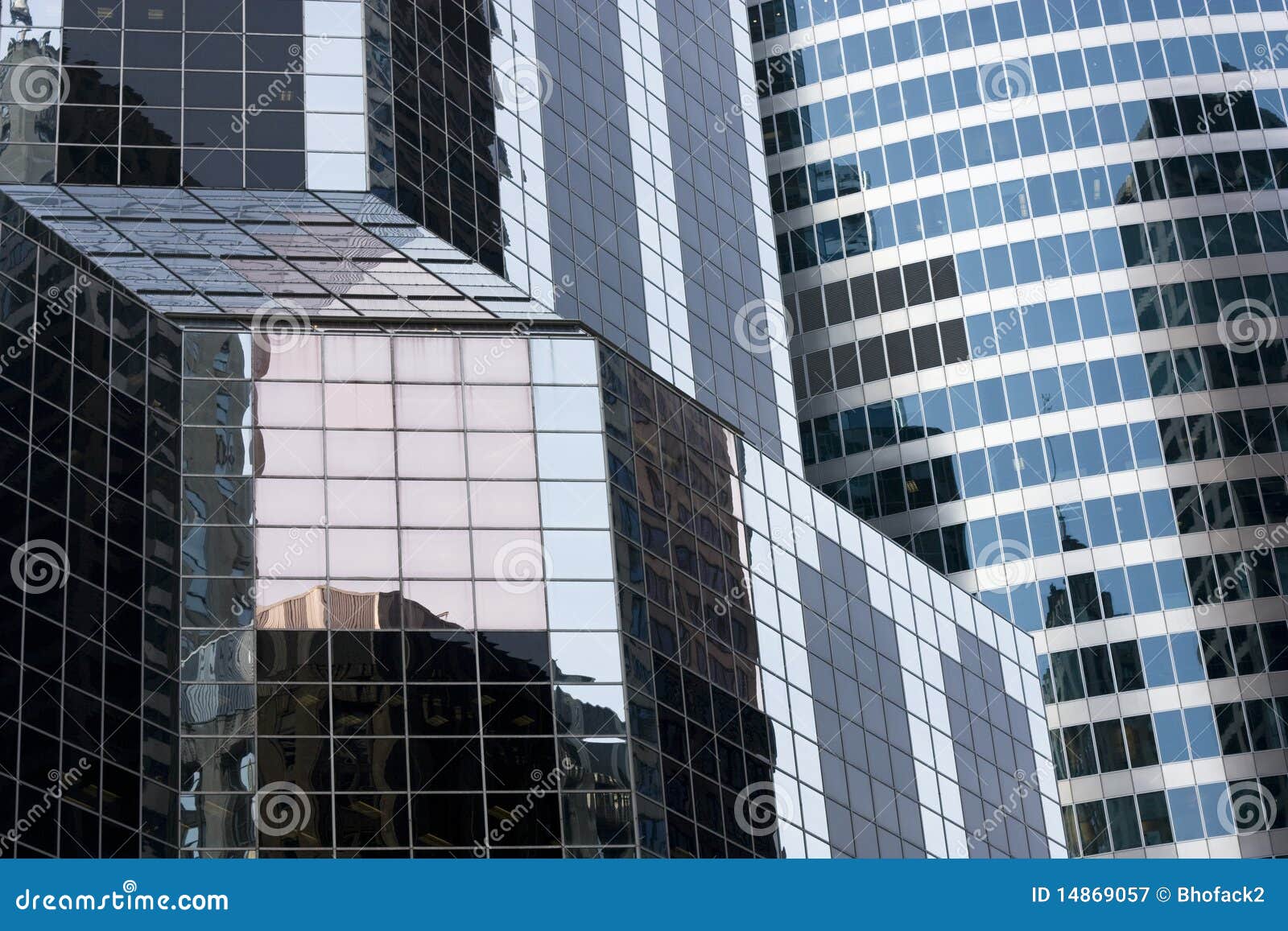 Building Window Reflections Stock Image - Image of downtown, shiny ...