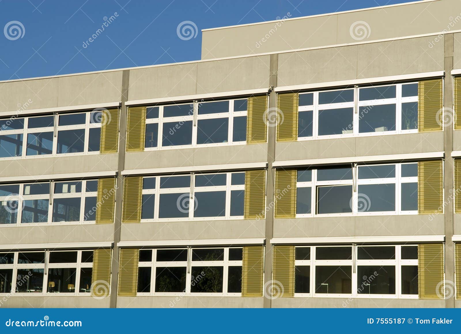 Building with windows stock image. Image of reflections - 7555187