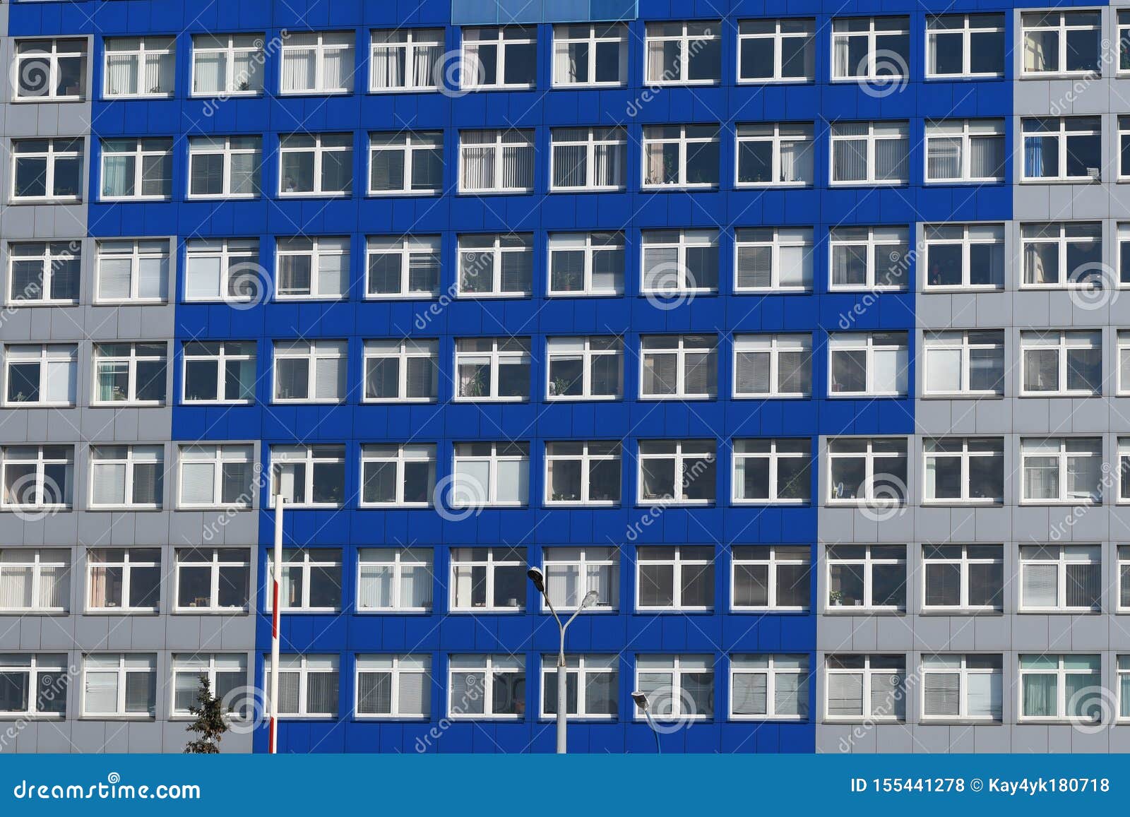 Building with Windows. Many Windows on the Building Stock Photo - Image ...