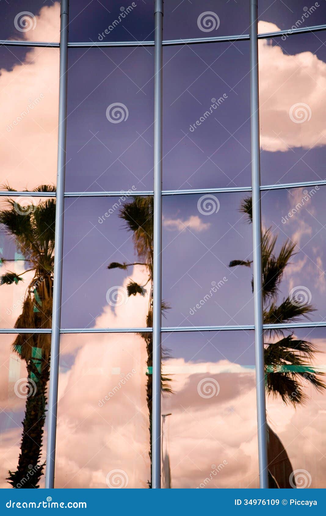 Building Windows with Reflections Stock Image - Image of window ...