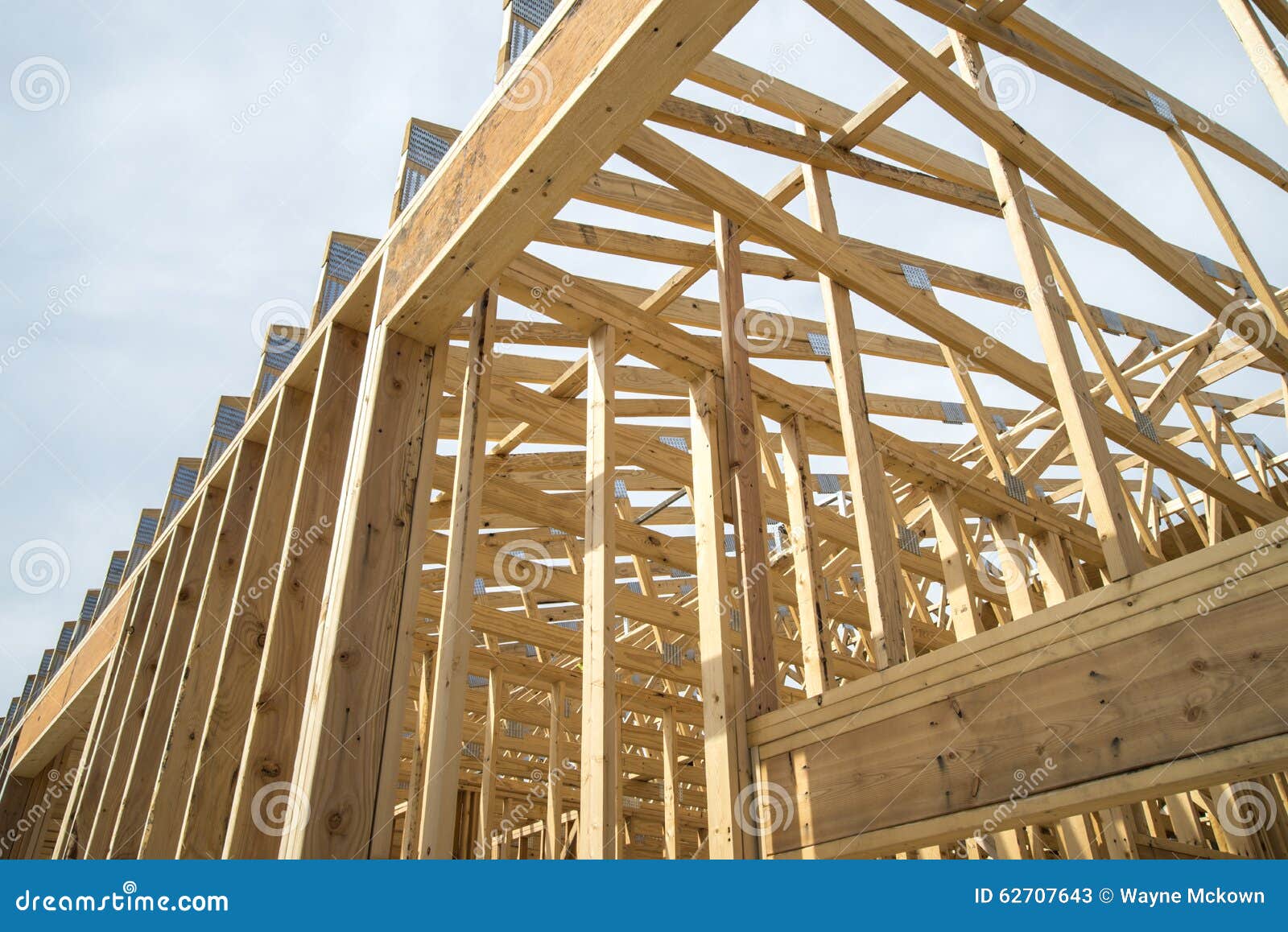 Building wood framing stock image. Image of carpenter - 62707643