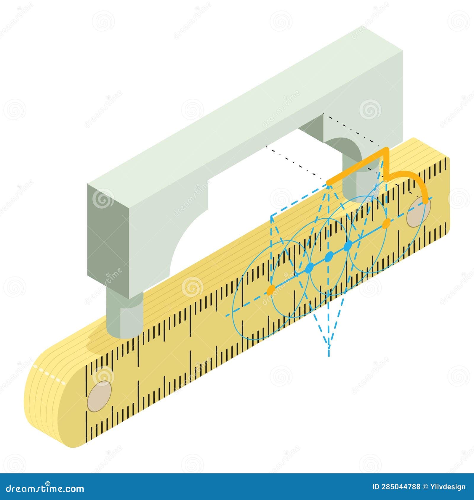 Building Work Icon Isometric Vector. Arch Project and Large Foldable ...