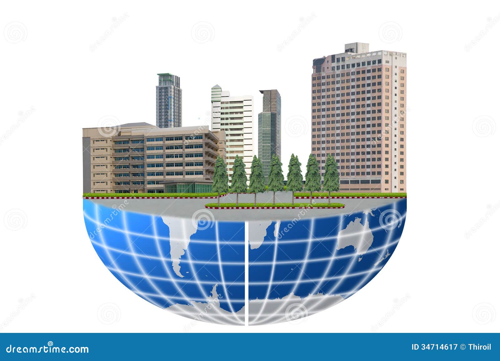 The building on the world. stock image. Image of architecture - 34714617