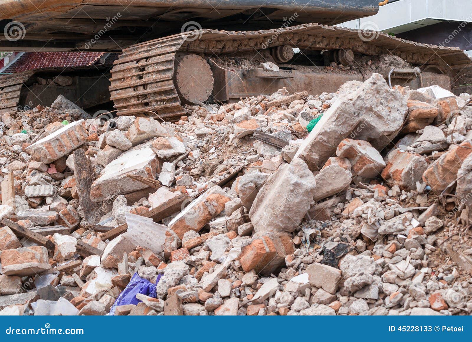 Building wreck stock image. Image of ruin, debris, industrial - 45228133