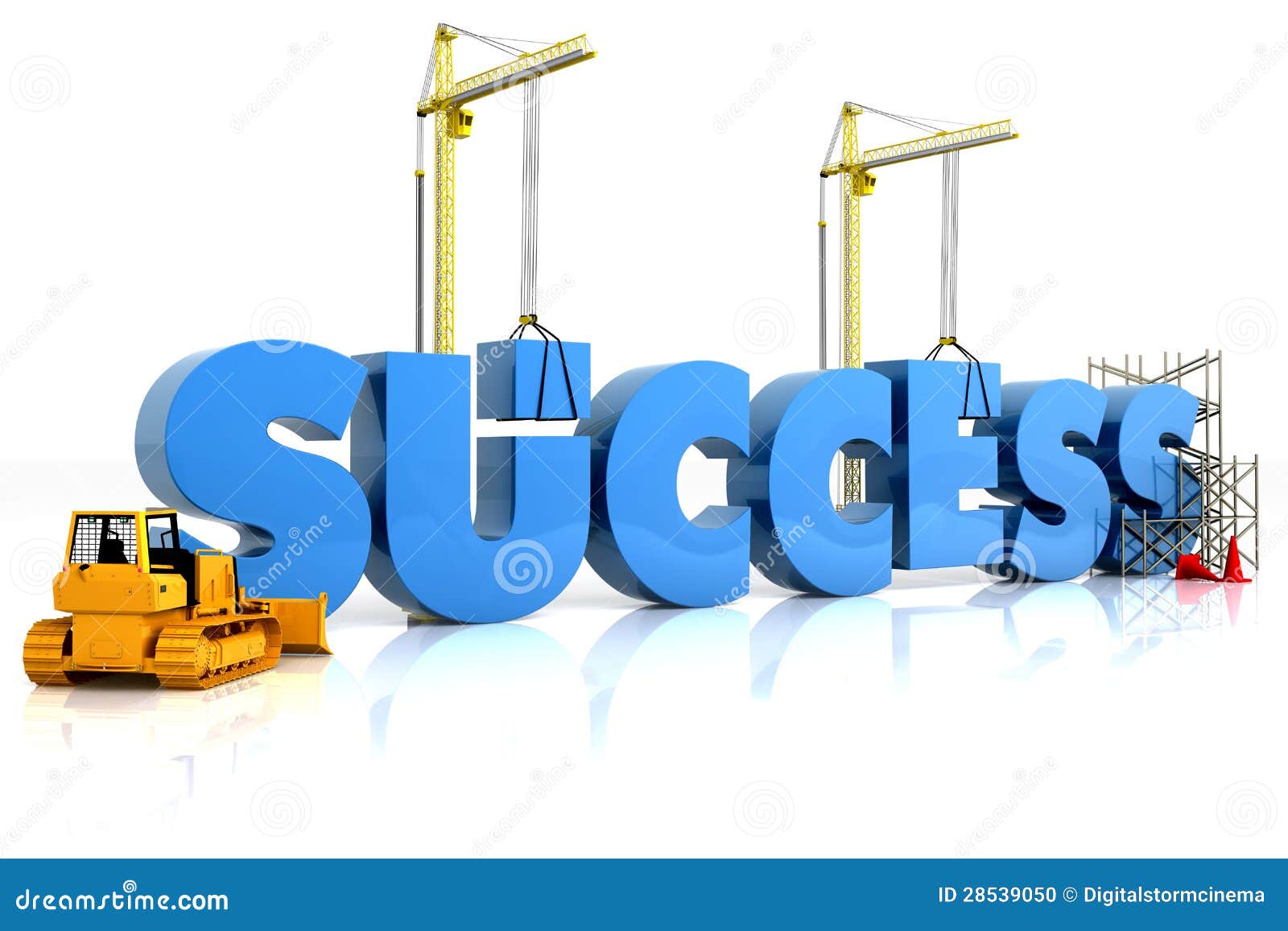 Building your success stock illustration. Illustration of plan - 28539050