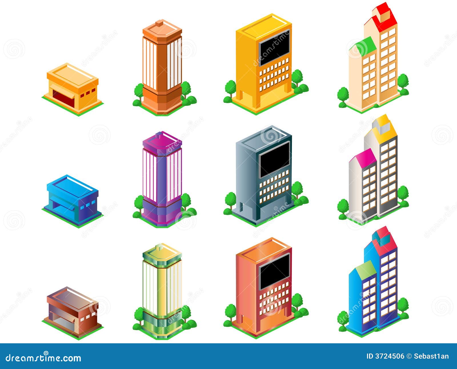 Buildings stock vector. Illustration of apartments, business - 3724506