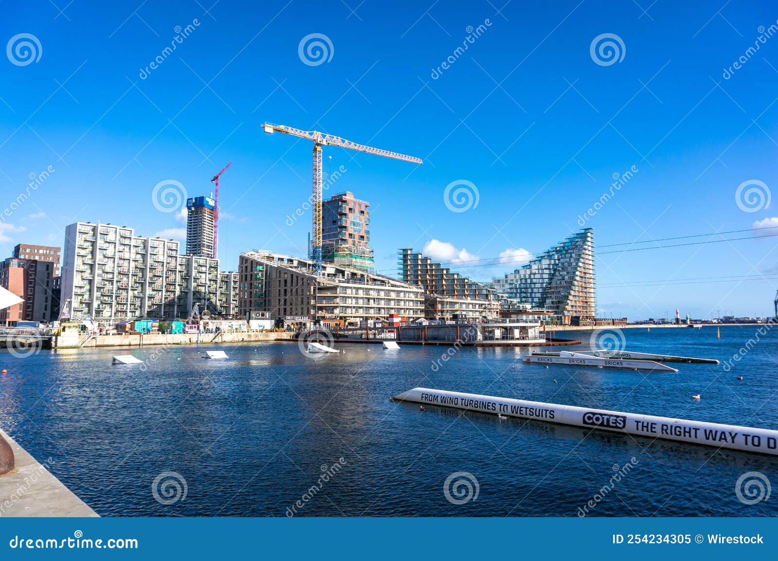 Buildings in Aarhus Docklands, Denmark 2021 Editorial Image - Image of ...