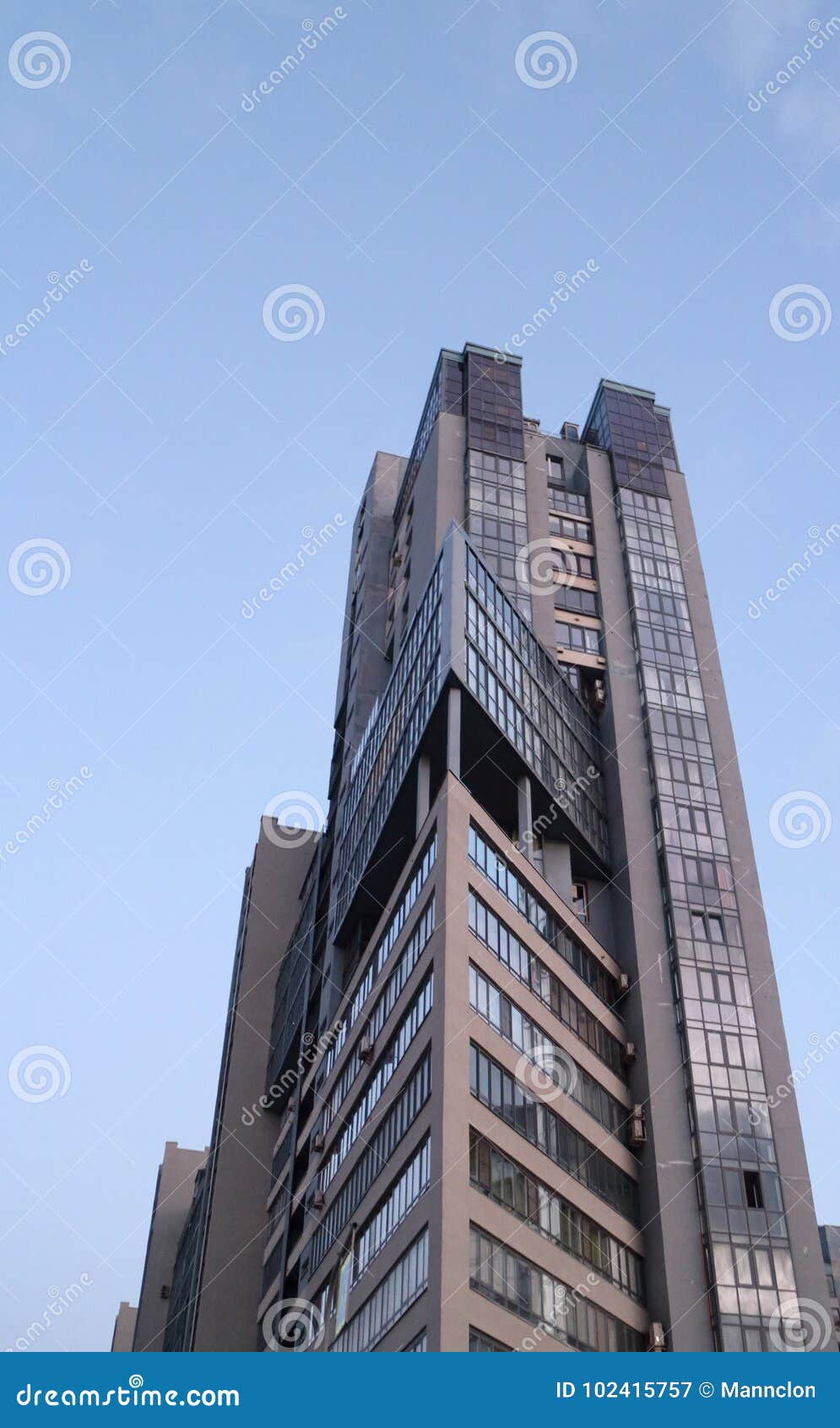 Buildings at an Acute Angle Stock Image - Image of architecture, view ...