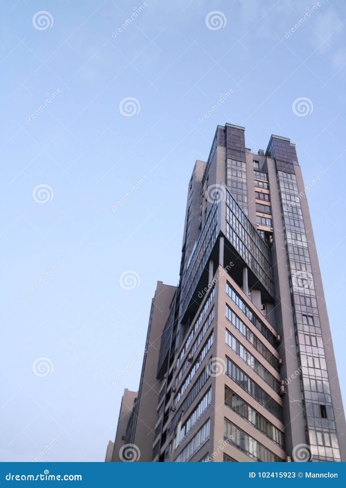 Buildings at an Acute Angle Stock Image - Image of commercial ...