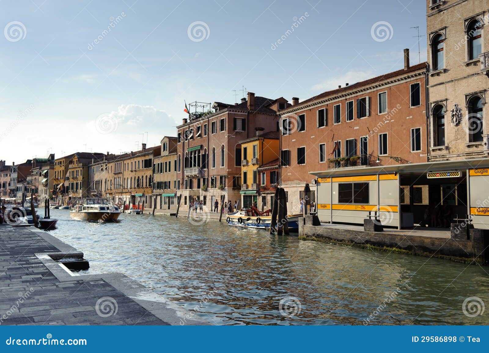 Buildings along the canal editorial stock photo. Image of architecture ...