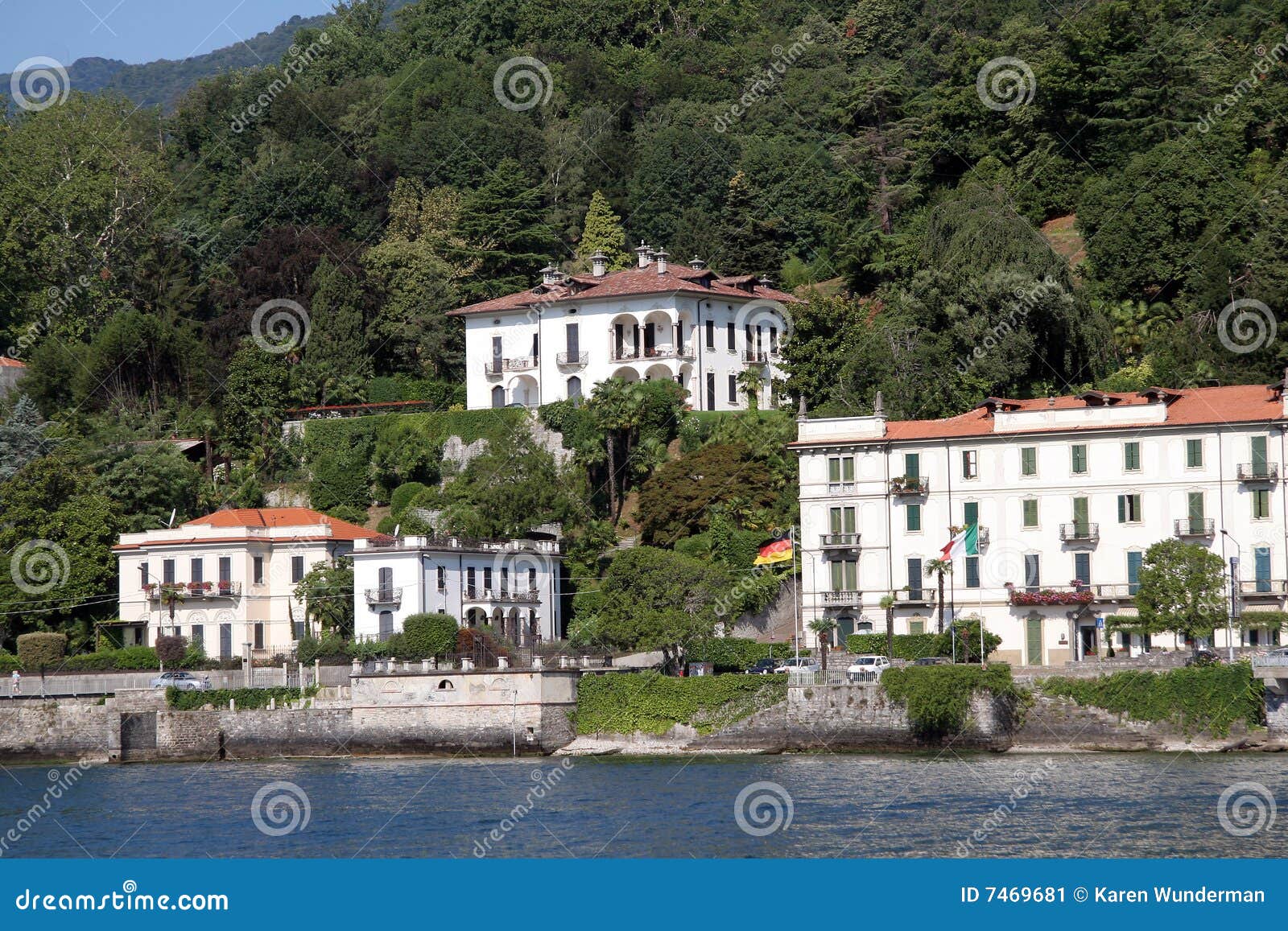 Buildings Along Lake Como, Italy Stock Image - Image of travel ...