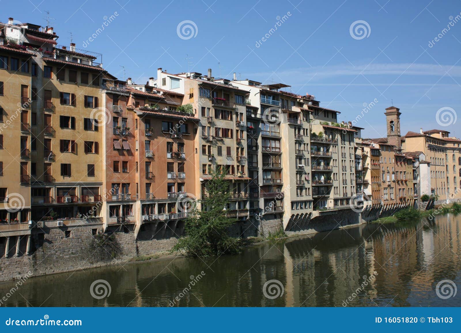Buildings along river stock photo. Image of travel, bridge - 16051820