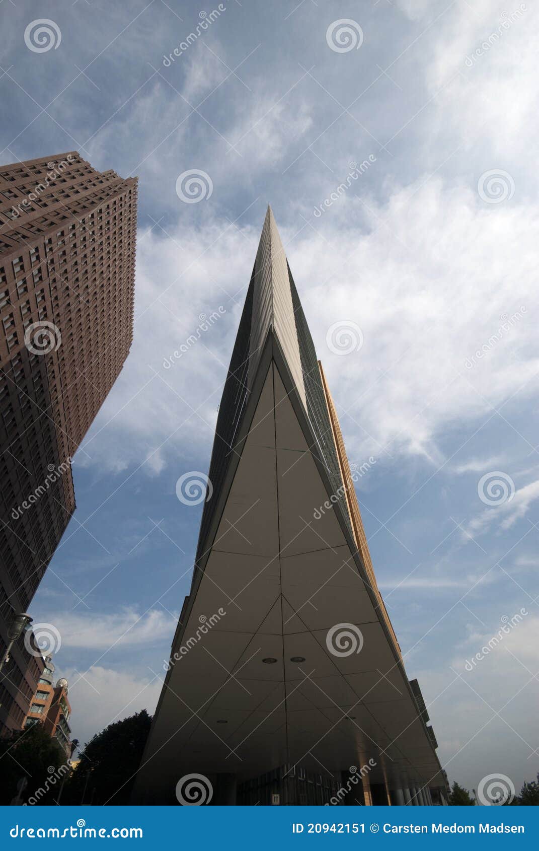 Buildings from below stock image. Image of city, blue - 20942151