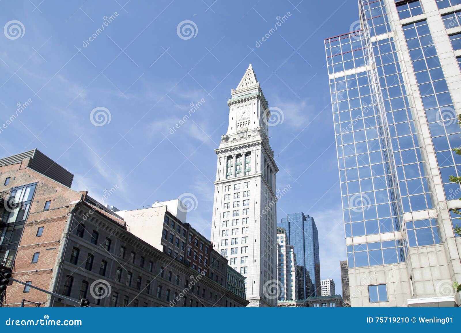 Buildings in Boston Mass stock photo. Image of building - 75719210
