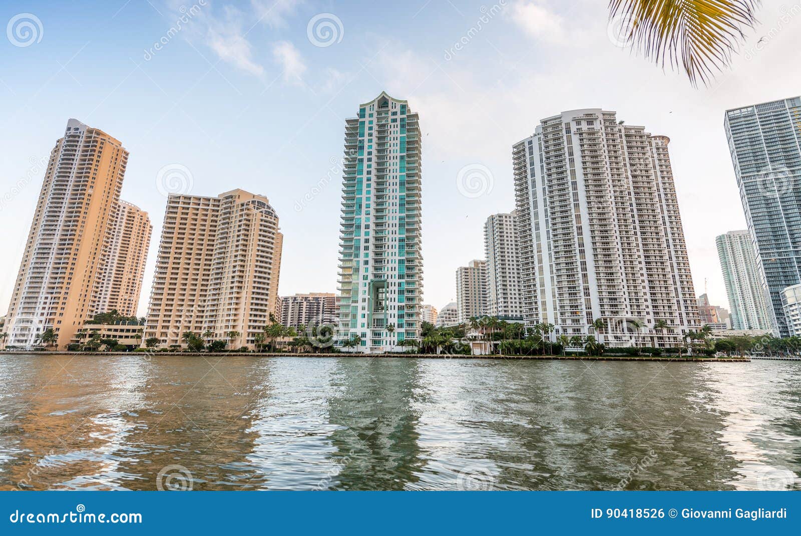 Buildings of Brickell Key in Miami, Florida - USA Stock Photo - Image ...