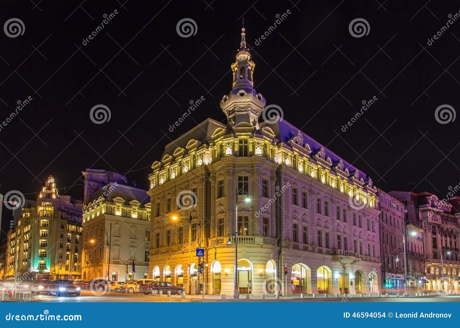Buildings in Bucharest City Center Stock Photo - Image of cars ...