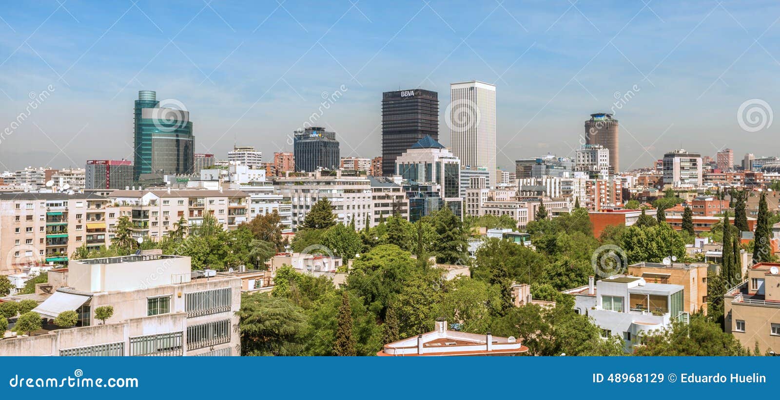 Buildings in Business District of Madrid, Azca Editorial Stock Image ...