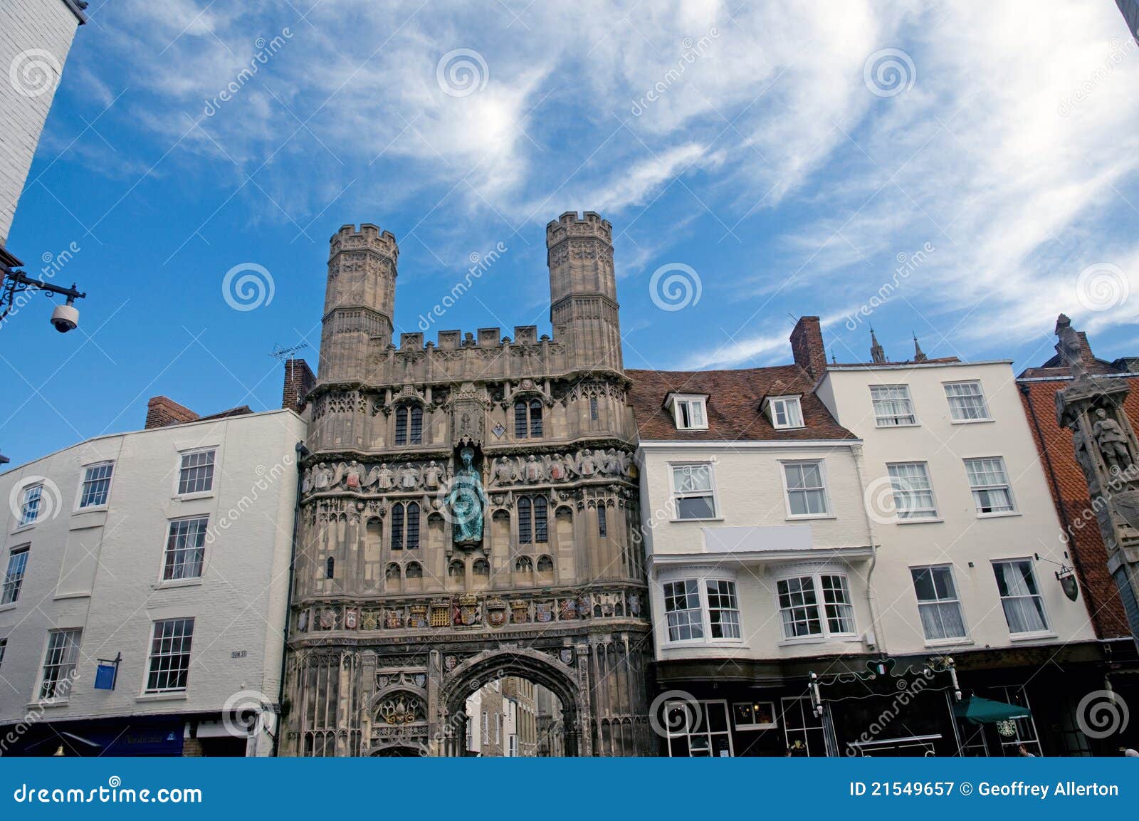 Buildings and Cathedral Gate Stock Image - Image of history, gate: 21549657