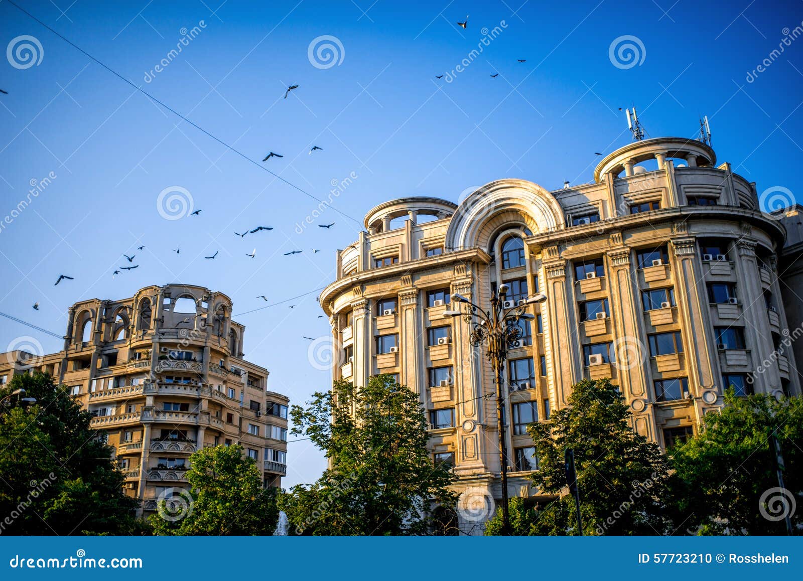 Buildings in the Center of Bucharest City Stock Photo - Image of ...