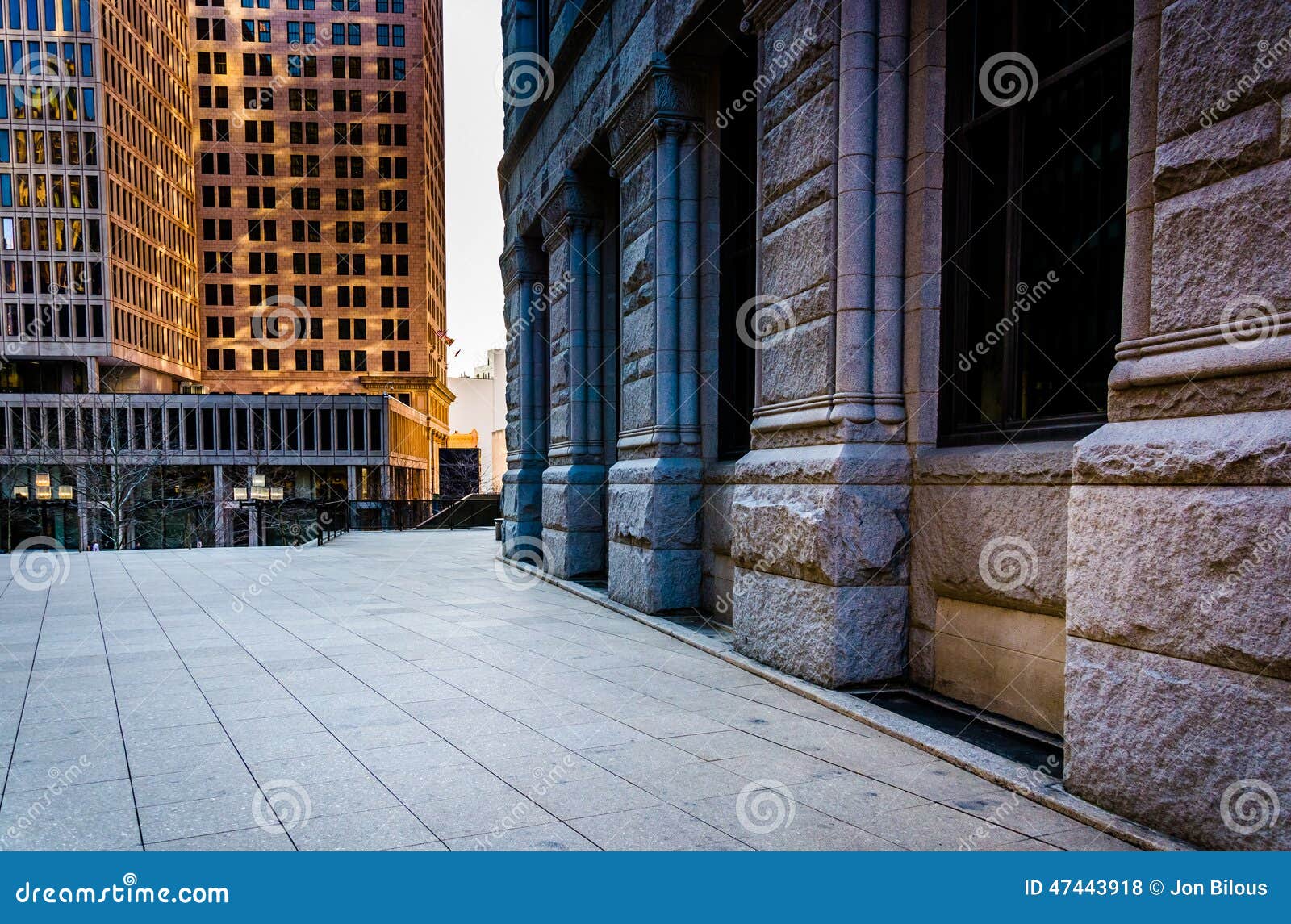 Buildings at Charles Center in Baltimore, Maryland. Stock Photo - Image ...