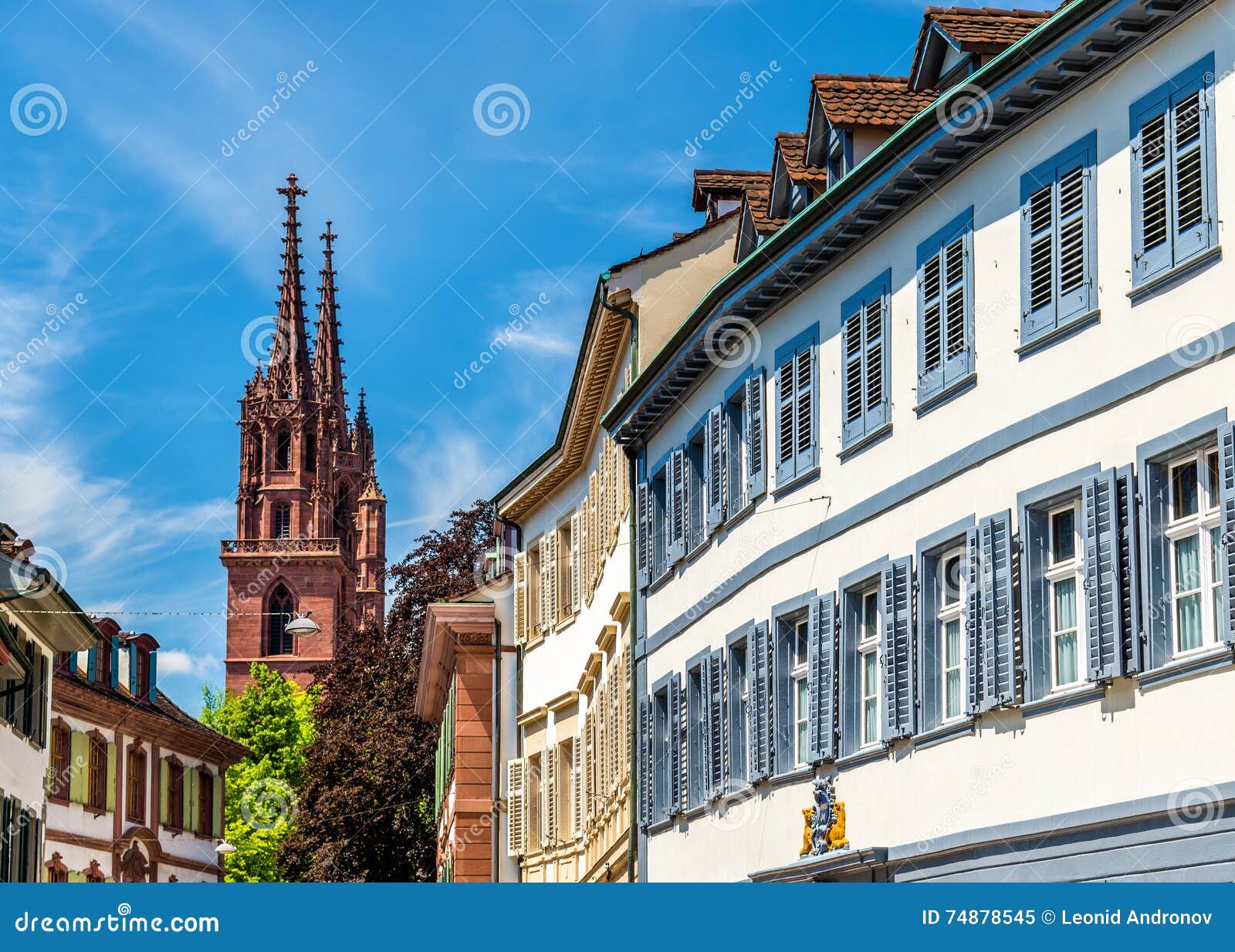 Buildings in the City Centre of Basel Stock Image - Image of european ...