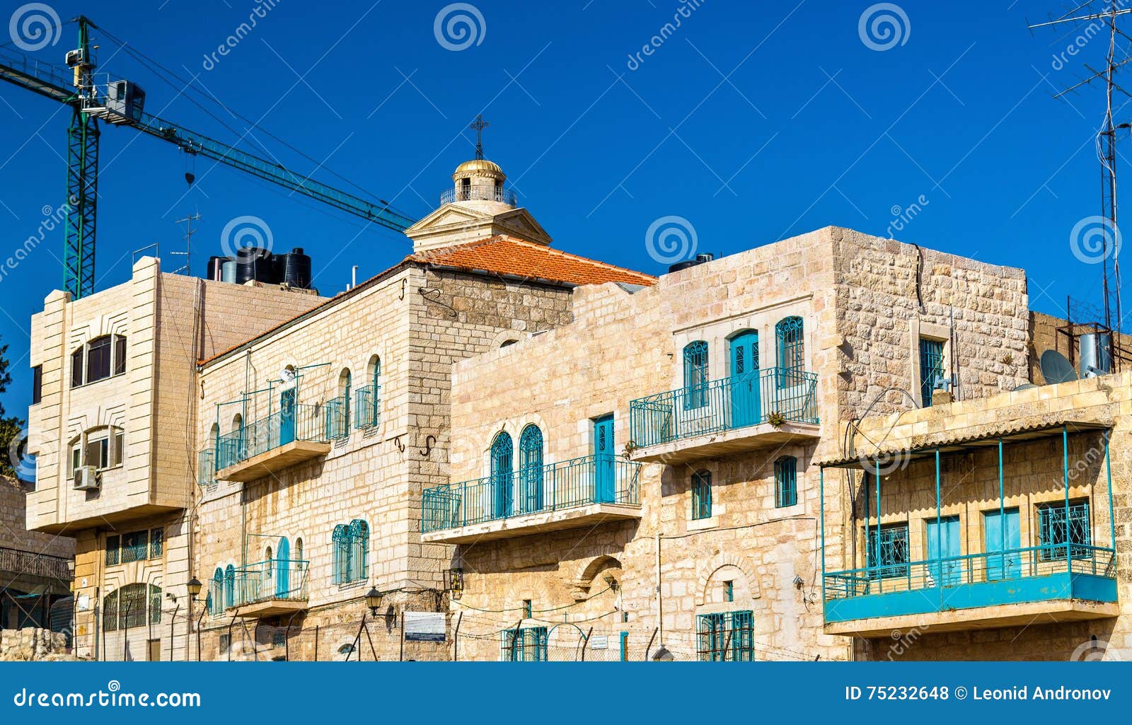Buildings in the City Centre of Bethlehem Stock Photo - Image of ...