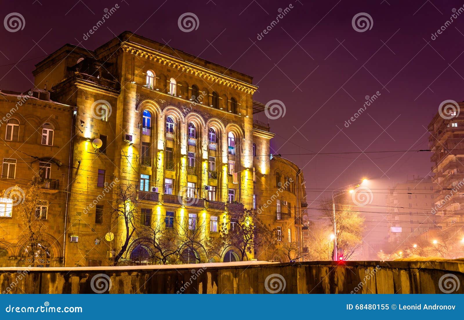Buildings in the City Centre of Yerevan Stock Image - Image of ...