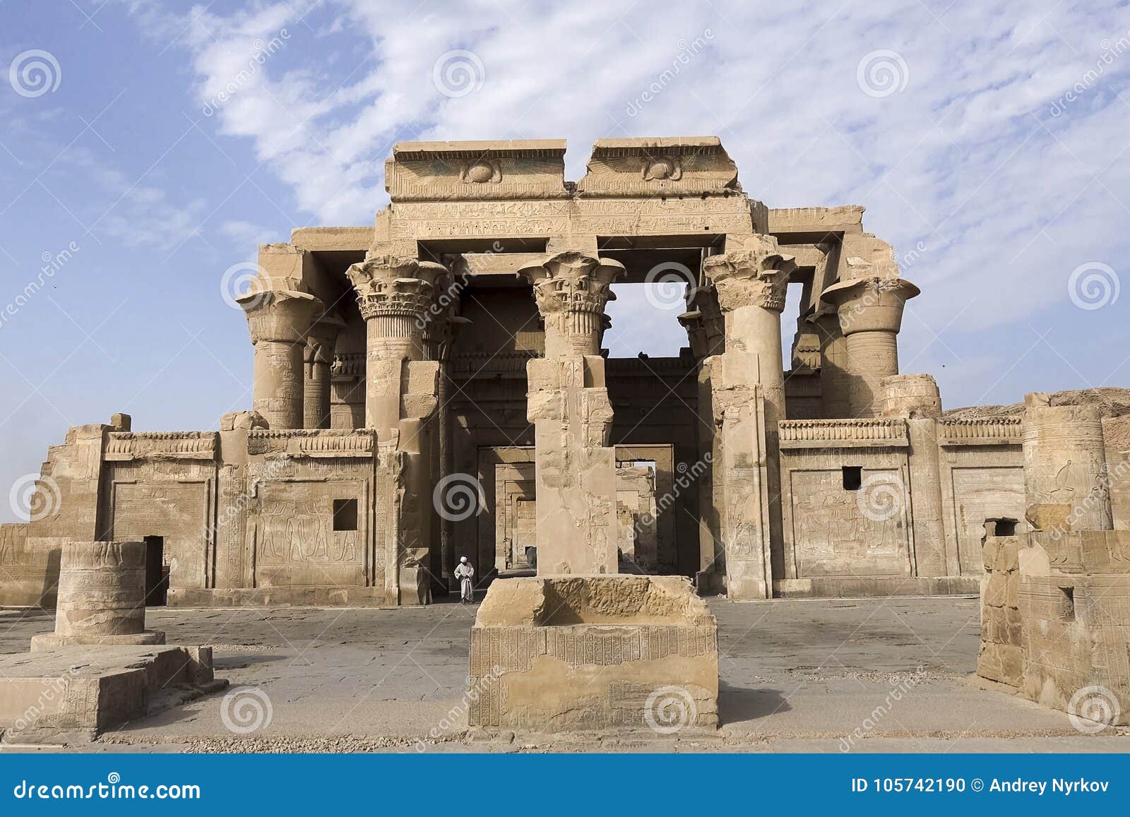 Buildings and Columns of Ancient Egyptian Megaliths. Ancient Ruins of ...