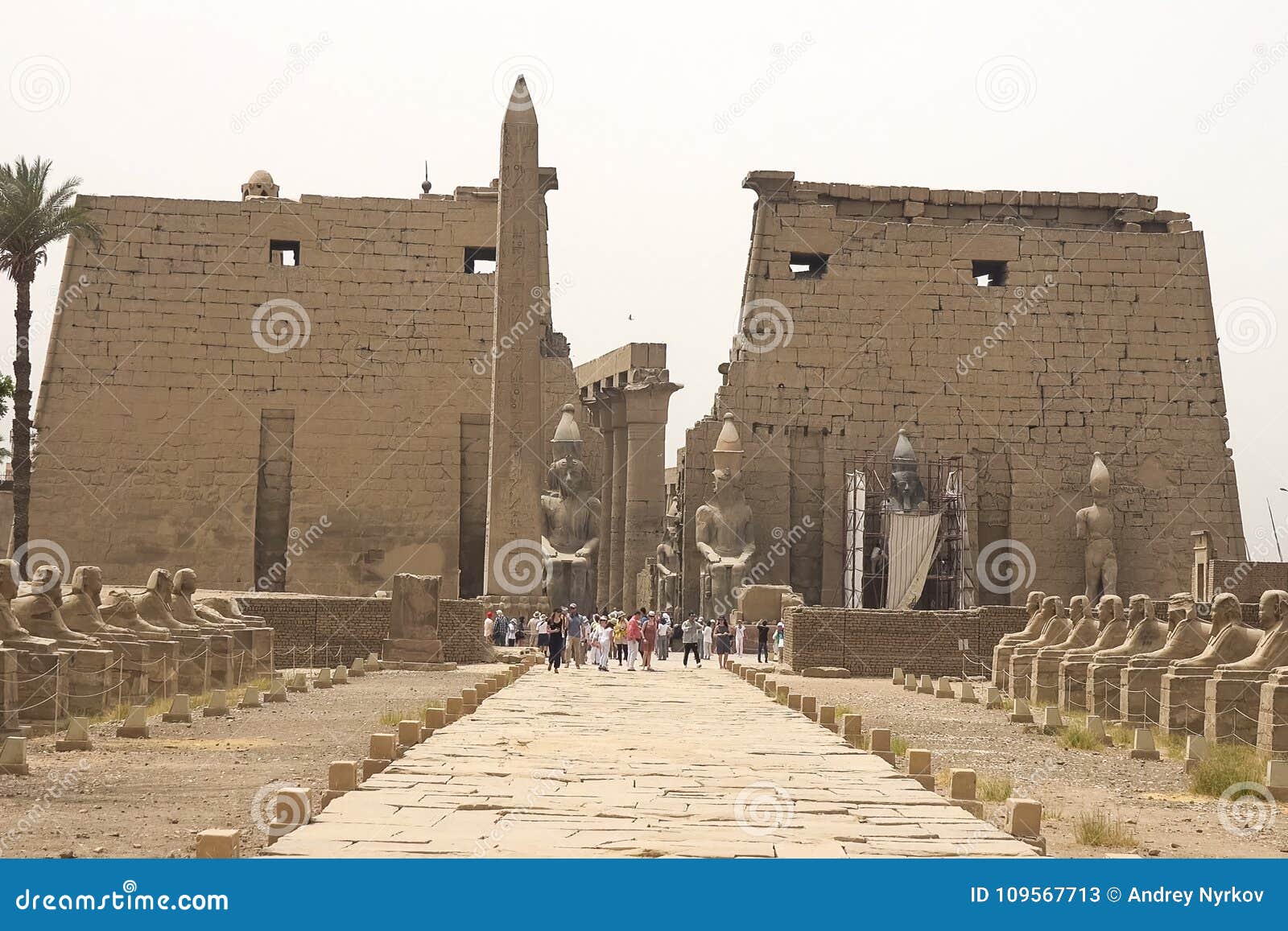 Buildings and Columns of Ancient Egyptian Megaliths. Ancient Ruins of ...