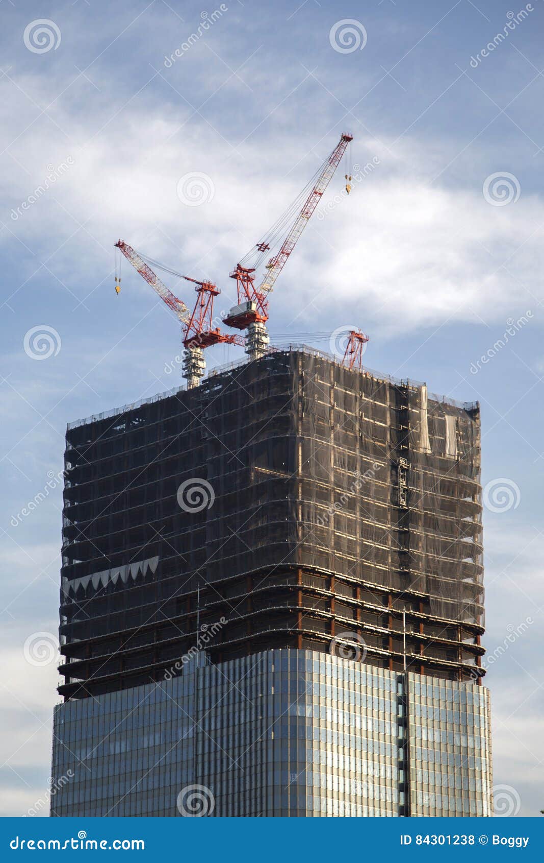 Buildings Construction in Tokyo, Japan Stock Photo - Image of business ...