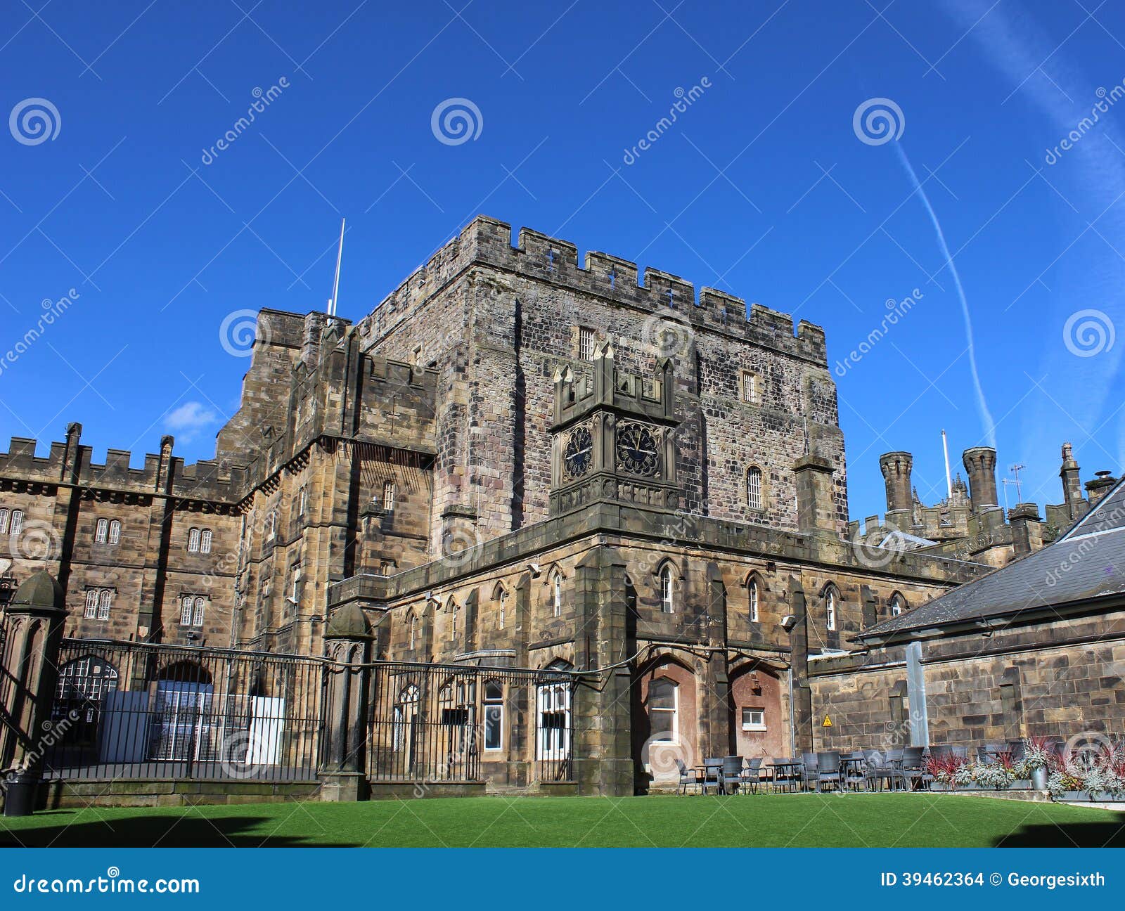 Buildings in Courtyard Inside Lancaster Castle Stock Photo - Image of ...