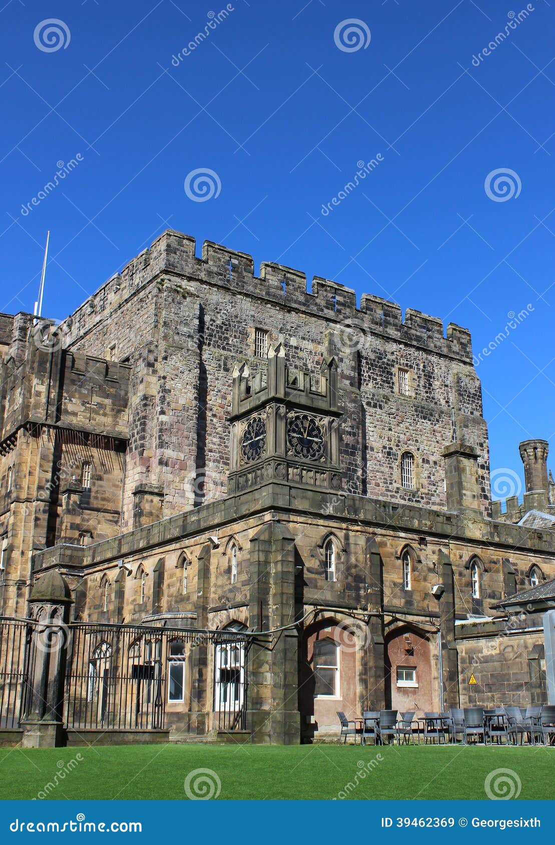 Buildings in Courtyard Inside Lancaster Castle Stock Image - Image of ...