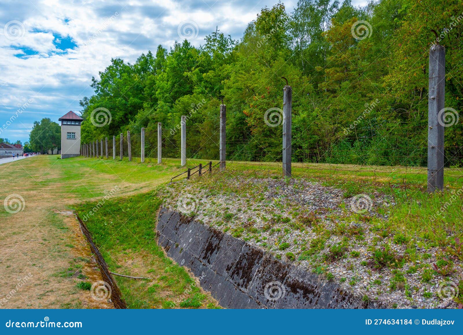 Buildings at Dachau Concentration Camp in Germany Stock Photo - Image ...