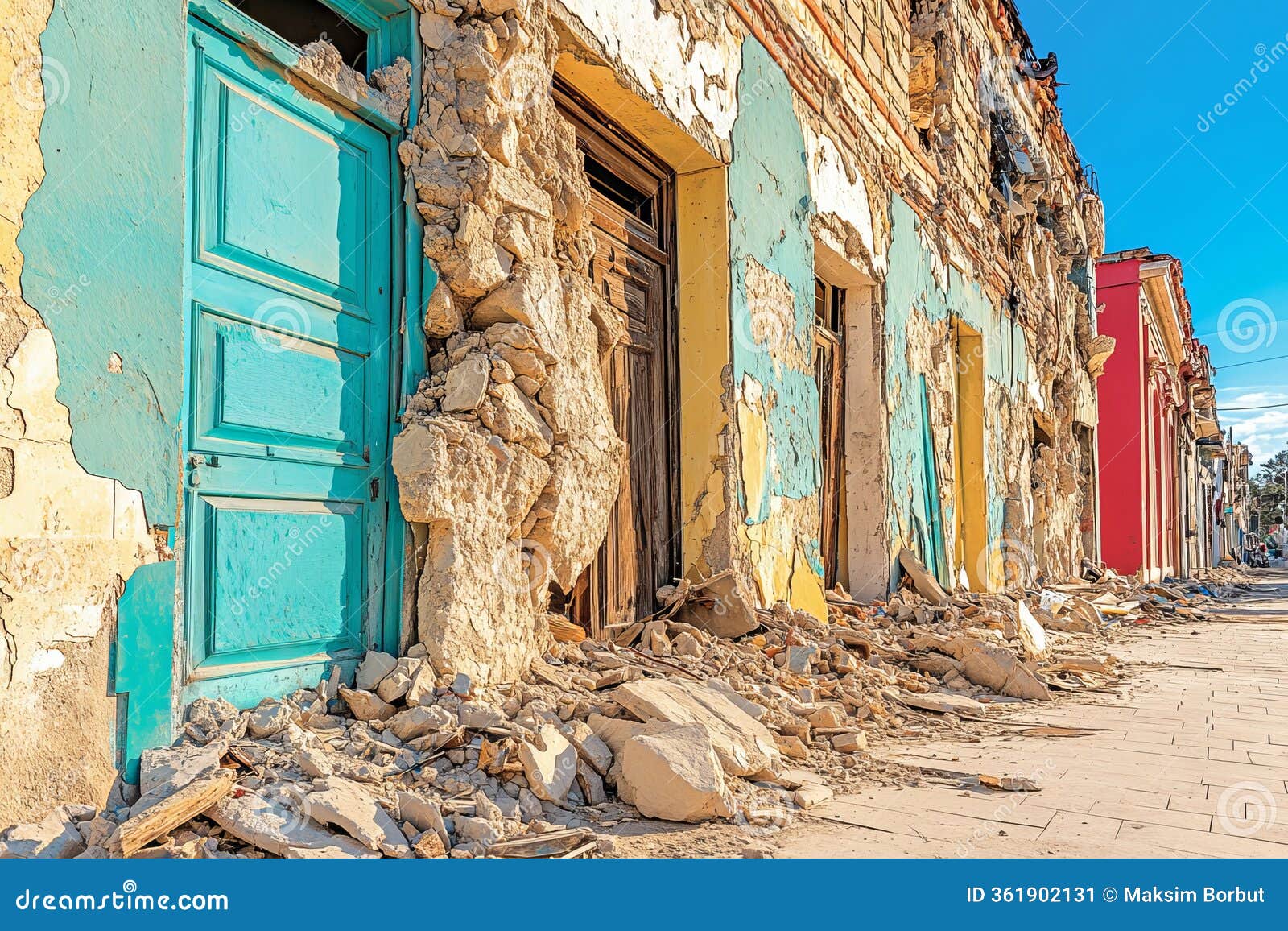 Buildings Damaged by the Beirut Port Blast on August 4th, 2020 Stock ...