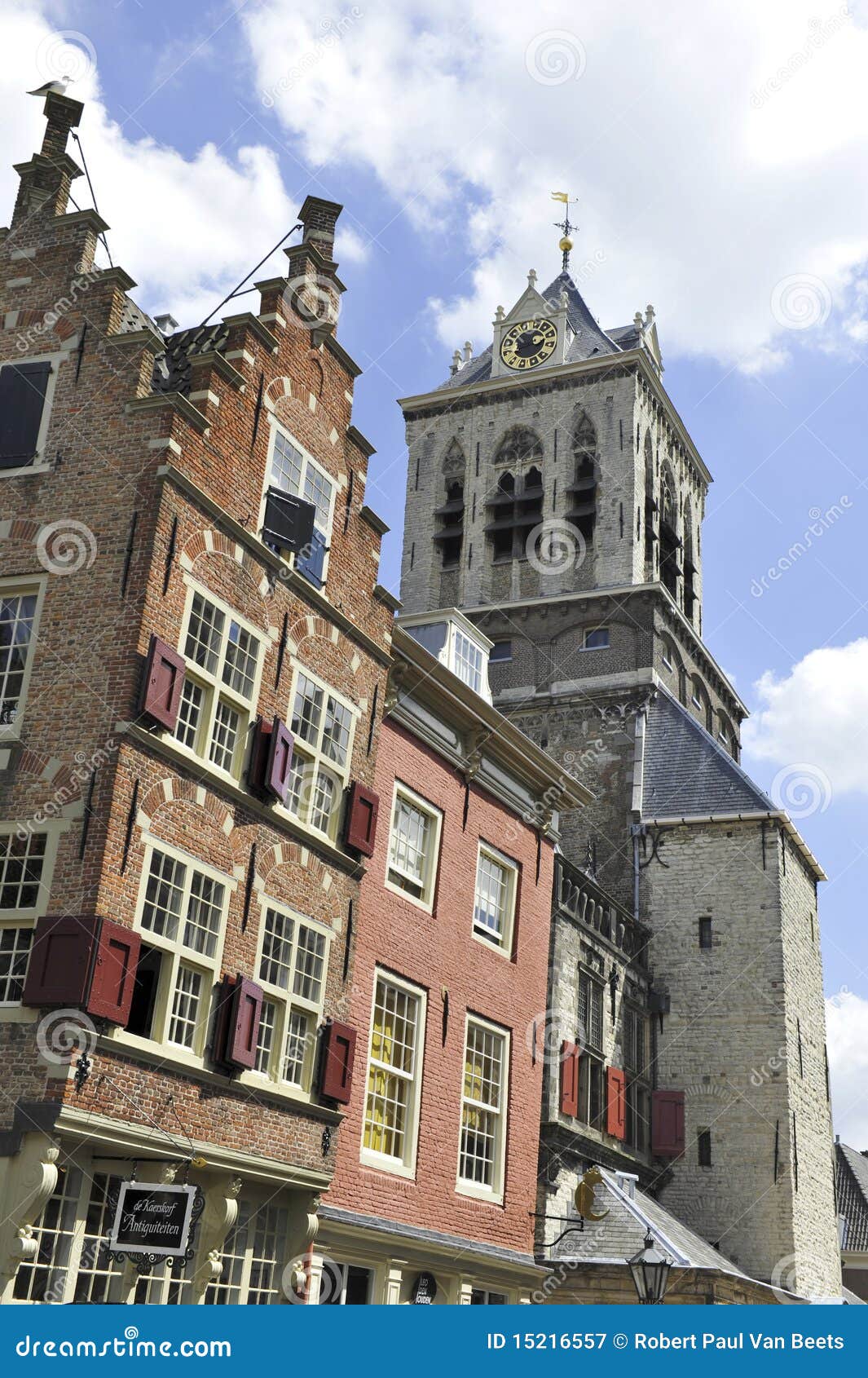 Buildings in Delft,Holland stock image. Image of holland - 15216557