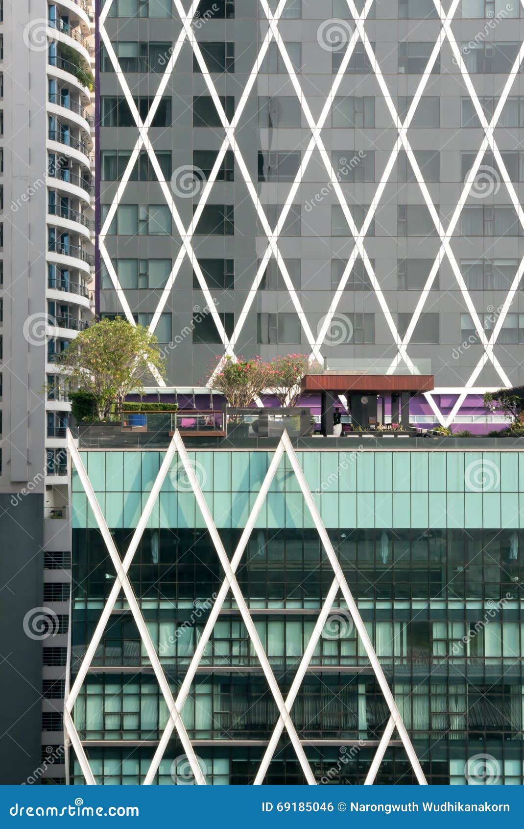 Buildings from distance stock photo. Image of design - 69185046