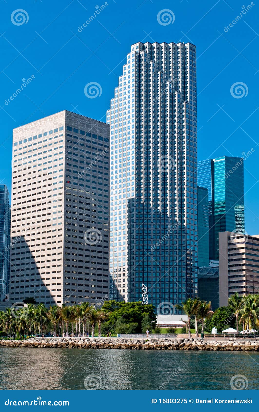 Buildings in Downtown Miami Stock Image - Image of causeway, florida ...