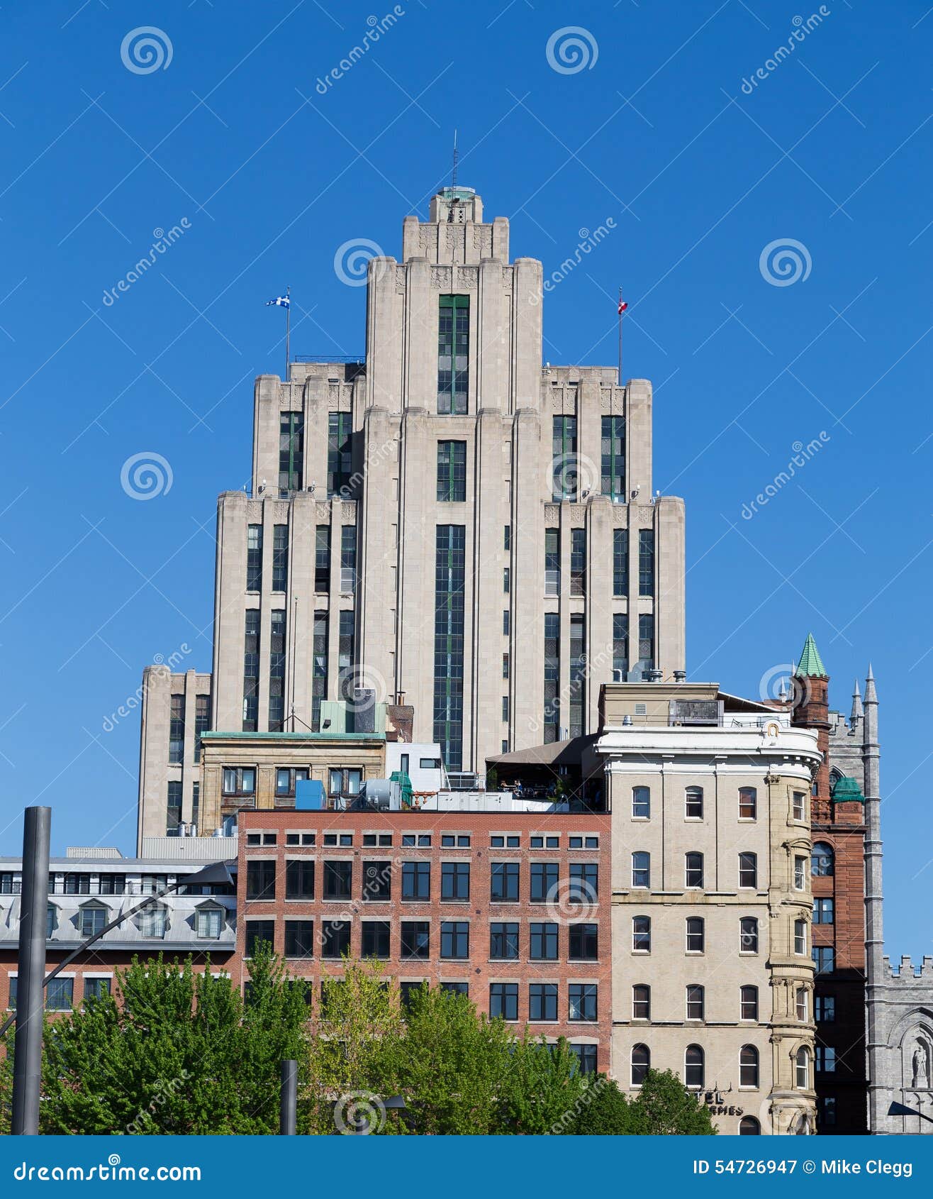 Buildings in Downtown Montreal Editorial Photography - Image of outside ...