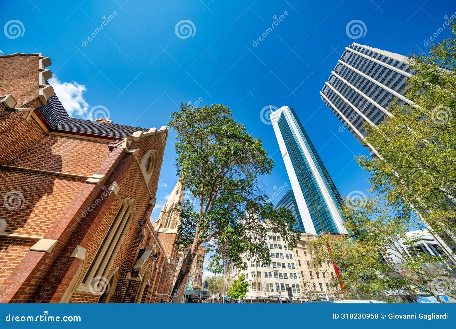 Buildings of Downtown Perth on a Sunny Day Stock Photo - Image of ...