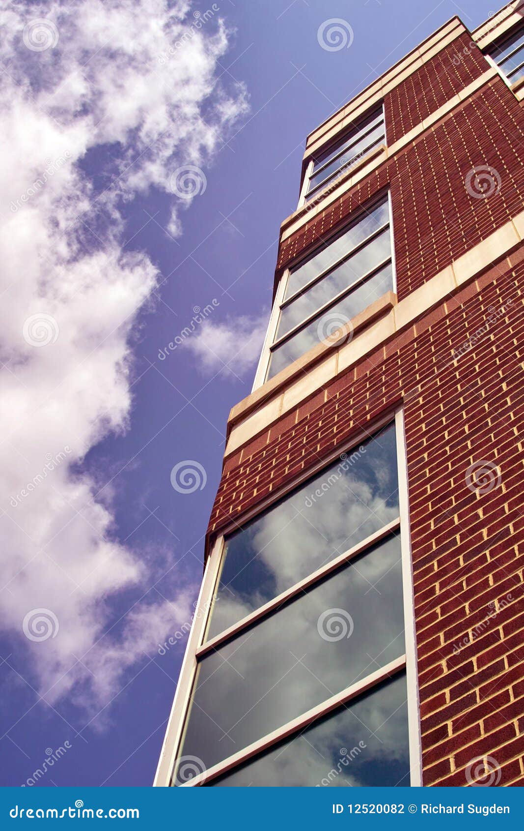 Buildings edge stock photo. Image of clouds, reflections - 12520082