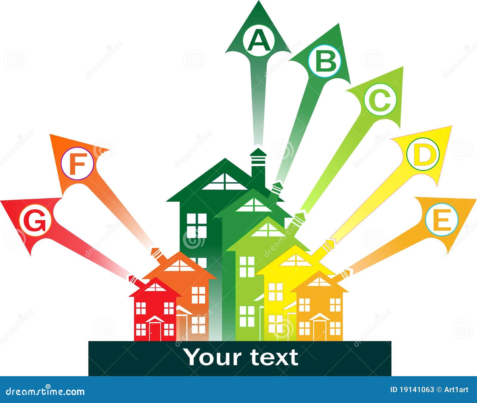 Buildings Energy Performance Stock Illustration - Illustration of green ...