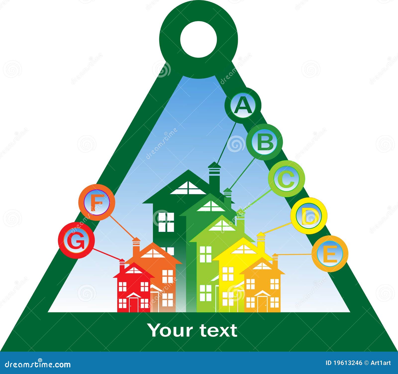 Buildings Energy Performance Stock Illustration - Illustration of ...