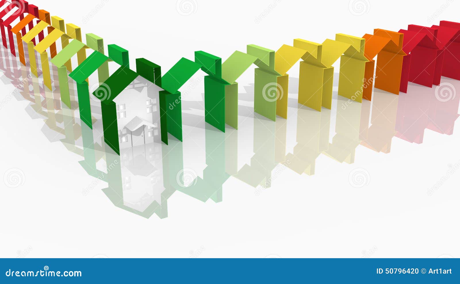 Buildings Energy Performance Stock Illustration - Illustration of ...