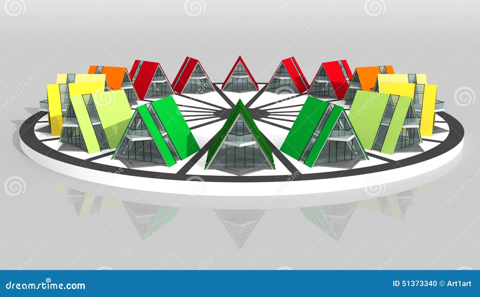 Buildings Energy Performance Stock Illustration - Illustration of ...