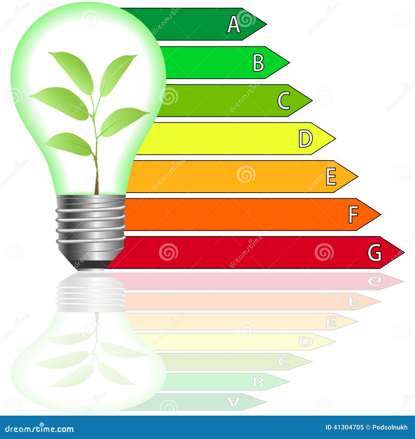 Buildings Energy Performance Scale Stock Illustration - Illustration of ...