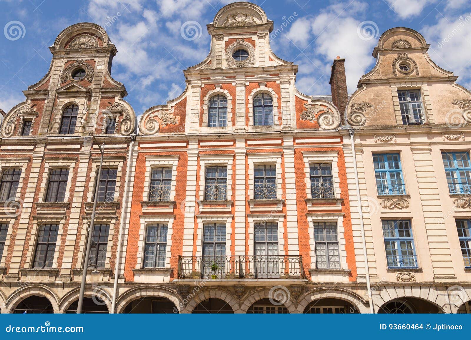 Buildings Facade of Arras, France Stock Photo - Image of building ...
