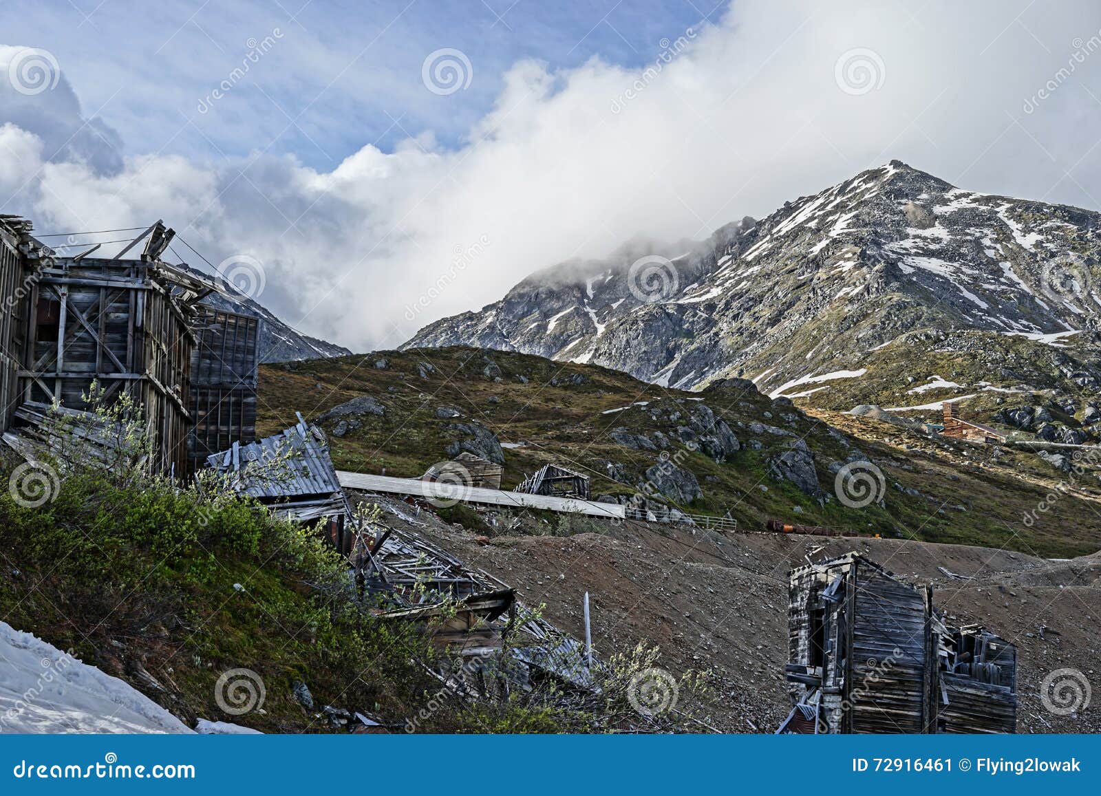 Buildings falling apart stock image. Image of alaska - 72916461